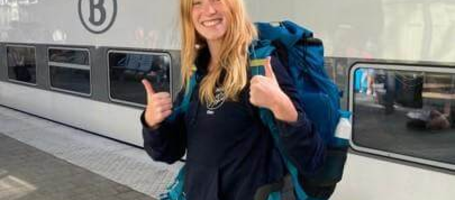 Fien railed across Europe with the Interrail pass she won through ...